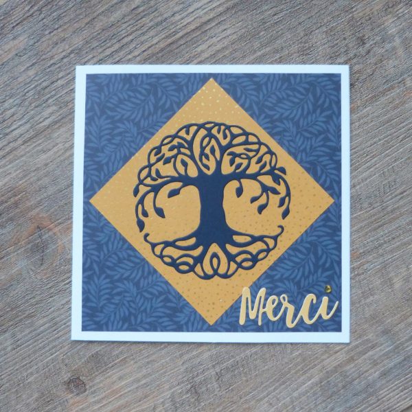 Carte de remerciement "arbre de vie" ~ Créas'Lily